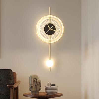 China Modern Style Design Wall Lamp For Living Room Bedroom Background Hotel Clock Wall Lamp(WH-OR-252) for sale