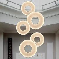 China Modern Fabric Pendant Light Designer Iris Pendant Lamp For Living Room Hotel Lobby Chandelier(WH-AP-538) for sale