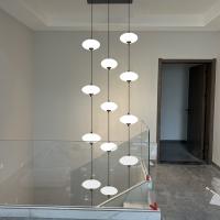 China Led staircase chandelier modern living room chandelier hanging designer Villa duplex building lighting(WH-AP-553) for sale