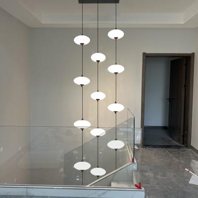 China Led staircase chandelier modern living room chandelier hanging designer Villa duplex building lighting(WH-AP-553) for sale