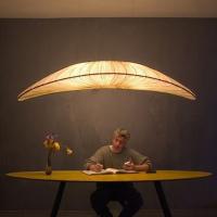 China Minimalist Cloth Led Pendant Lights Designer Sailboat Ceiling Hanging Lamps(WH-AP-555) for sale