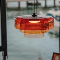 China Nordic Simple Colorful Glass Restaurant Pendant Lamps For Bar Living Dining Room Hanging Light(WH-AP-557) for sale