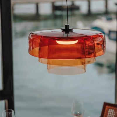 China Nordic Simple Colorful Glass Restaurant Pendant Lamps For Bar Living Dining Room Hanging Light(WH-AP-557) for sale