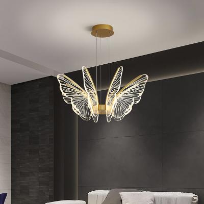 China Modern Minimalist Acrylic Butterfly Dining Chandelier Designer Modern Butterfly Pendant Lamp(WH-AP-572) for sale