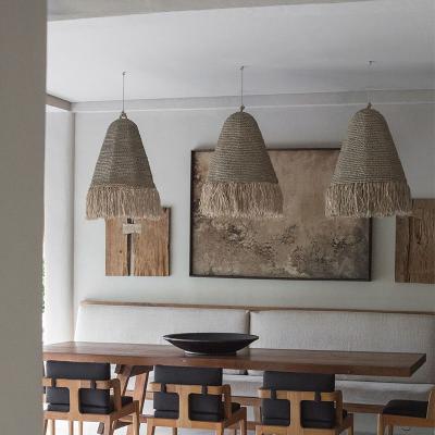 China Retro Wabi Sabi Rattan Pendant Light B&B Restaurant Bar Cafe Dining Room Decor Chandelier（WH-AP-592) for sale