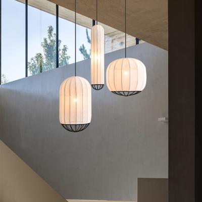 China Modern and Minimalist Fabric Chandeliers Restaurants Living Rooms Hotels Homestays Lanterns lamp(WH-AP-594) for sale
