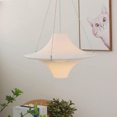 China Italian Cream Style LED Pendant Light Designer Dining Simple Acrylic Flying Saucer Replic Lamp(WH-AP-596) for sale