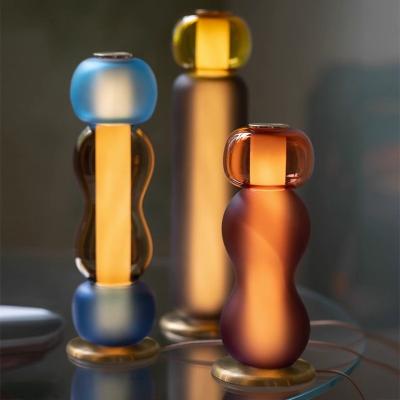 China Designer Colored Pendant Lamps LED Stained Glass Pendant Light Bar Shop Restaurant Light(WH-AP-603) for sale
