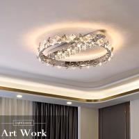China Luxury Crystal Pendant Lamps Home Decoration Bedroom Dining Living Room Round Ceiling Light(WH-CA-105) for sale