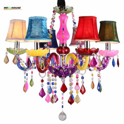 China Colored crystal chandelier for Kids Children room Decoration (WH-CY-71) for sale