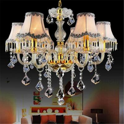 China Funky chandelier Gold Color For Dining room Kitchen with Lampshade (WH-CY-42) for sale