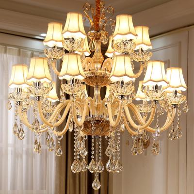 China Modern crystal chandelier lighting Fixtures with lamshade (WH-CY-05) for sale