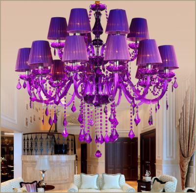 China Designer Blue Crystal Chandelier lighting for Bedroom Dining room Kitchen  (WH-CY-34) for sale