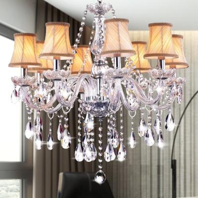China Transparent crystal chandelier light fixtures manufacturers （WH-CY-53) for sale