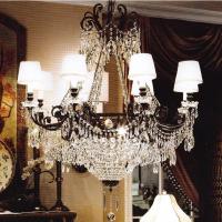 China Black iron candle chandelier (WH-WI-03) for sale