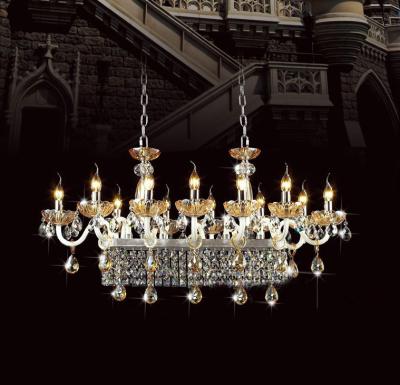 China Long Rectangular dining crystal chandelier Lighting (WH-CY-106) for sale