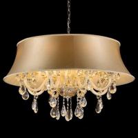 China Tiered crystal chandelier with Lampshade (WH-CY-109) for sale