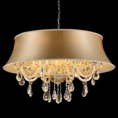 China Tiered crystal chandelier with Lampshade (WH-CY-109) for sale