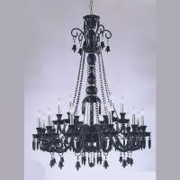 China Lead crystal chandelier 18 Lights Black Transparent Color (WH-CY-112) for sale