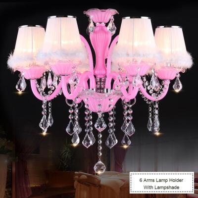 China Bling crystal chandelier for wedding with lampshade (WH-CY-149) for sale