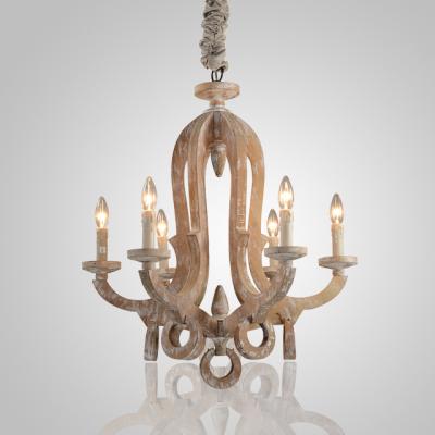 China Antique Carved wood chandelier Indoor Home ceiling decoration（WH-CI-11) for sale