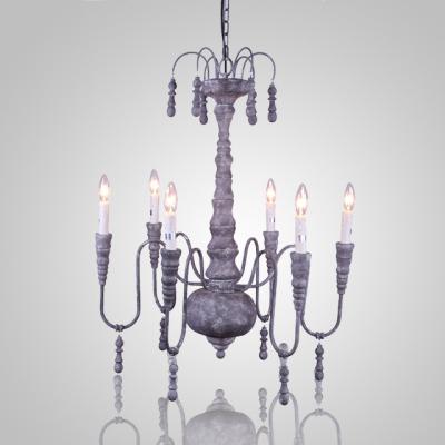 China Antique Rusty Iron Weathered Wood Industrial Pendant Light (WH-CI-19) for sale