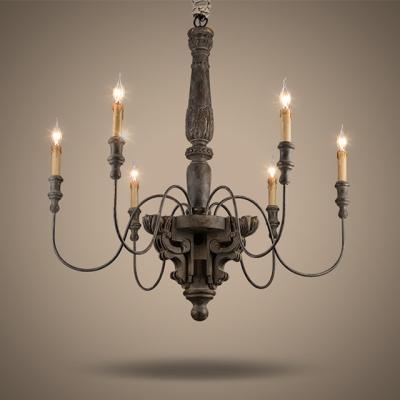 China Popular Reclaimed Wood Chandelier Lamp (WH-CI-28) for sale