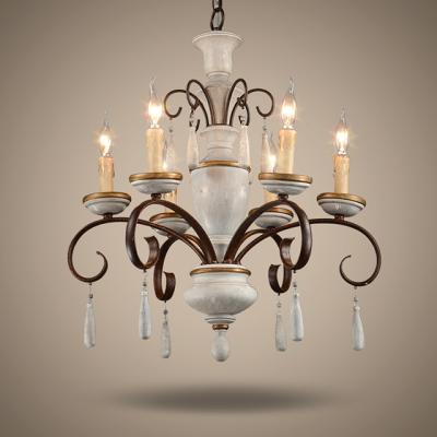 China Antique Rustic wood and iron chandelier (WH-CI-29) for sale