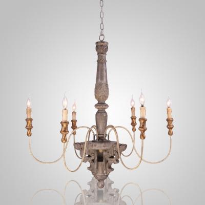 China Rustic Neutral wood chandelier for Home Hotel (WH-CI-35) for sale