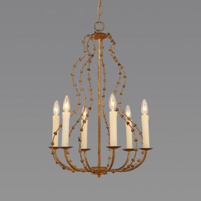 China Country Rod iron chandelier lighting (WH-CI-50) for sale