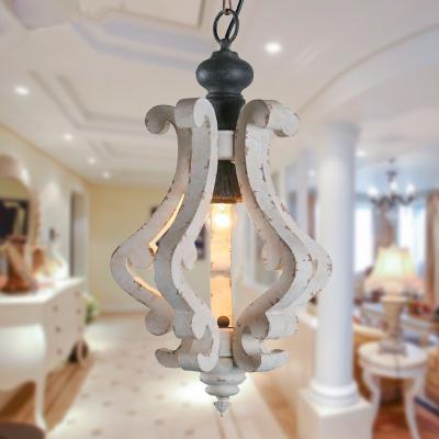 China Small wood chandelier Pendant Lighting lamp Fixtures (WH-CI-57) for sale