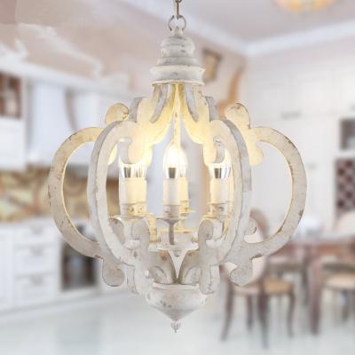China Wood circle chandelier dining room Lights Fixtures (WH-CI-59) for sale