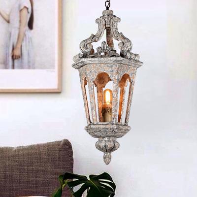 China Small Wood lantern hanging chandelier light fixtures (WH-CI-63) for sale