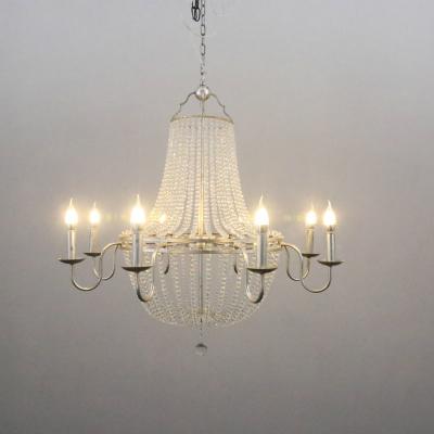 China Rustic iron chandelier with crystals for home Lighting Fixtures (WH-CI-88) for sale