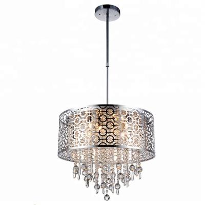 China Contemporary crystal chandelier with Lampshade for indoor home lighting (WH-MI-08) for sale