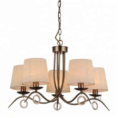 China Modern metal chandeliers uk style with lampshahde Kitchen Dining room lighting (WH-MI-23) for sale