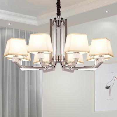 China Cool modern metal chandeliers for indoor home lighting with lampshade Fixtures (WH-MI-40) for sale