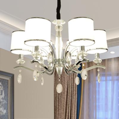 China Brushed nickel sphere chandelier with lamshade for home lighting (WH-MI-41) for sale