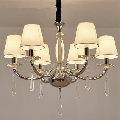 China Galvanized metal chandelier with lampshade weeding house decor (WH-MI-51) for sale