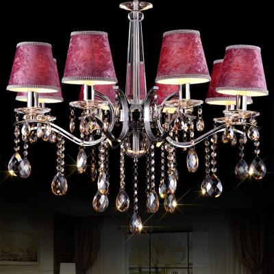 China Grey Lampshade metal chandelier for indoor home lighting fixtures (WH-MI-61) for sale