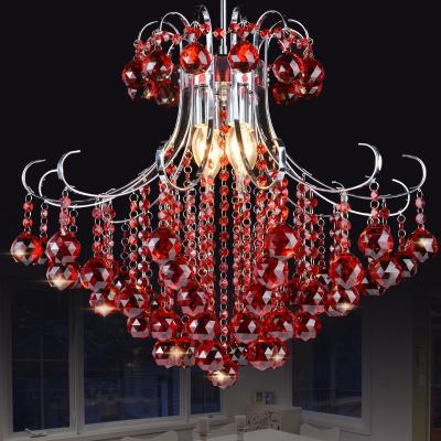 China Coloured metal crystal chandelier for indoor home lighting (WH-MI-67) for sale