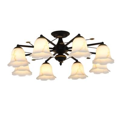 China Black Wrought iron dining room chandeliers ceiling lamp (WH-CI-102) for sale