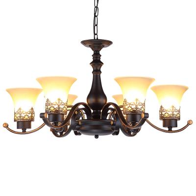 China Black Iron works chandelier for indoor home lighting fixtures (WH-CI-105) for sale