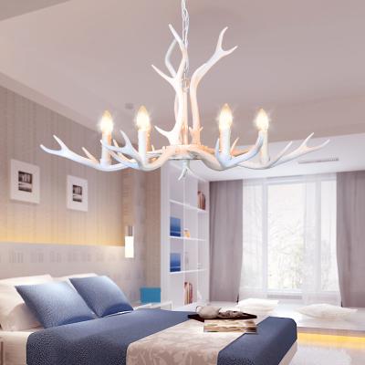 China White antler resin chandelier for home lighting fixtures (WH-AC-01) for sale