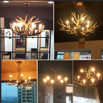 China Deer horn chandelier for Coffee Shop Bedroom Living room Lighting Fixtures (WH-AC-04) for sale