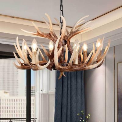 China Whitetail deer antler chandelier for coffee Restaurant Bar Cloths Shop Lighting (WH-AC-11) for sale