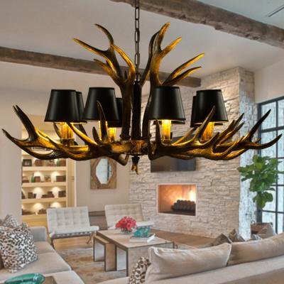 China Horn chandelier lighting for indoor Cloth Shope Bar Lighting Fixtures (WH-AC-13) for sale