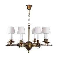 China Brass dining room chandelier Lighting with Lampshade Hanging Fixtures (WH-PC-04) for sale