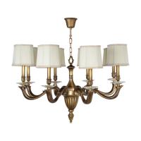China Brass sputnik chandelier Copper lamp 8 Lights With lampshade (WH-PC-05) for sale