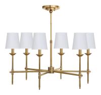 China Simple Brushed copper chandelier with lampshade Hotel Project Lighting (WH-PC-10) for sale